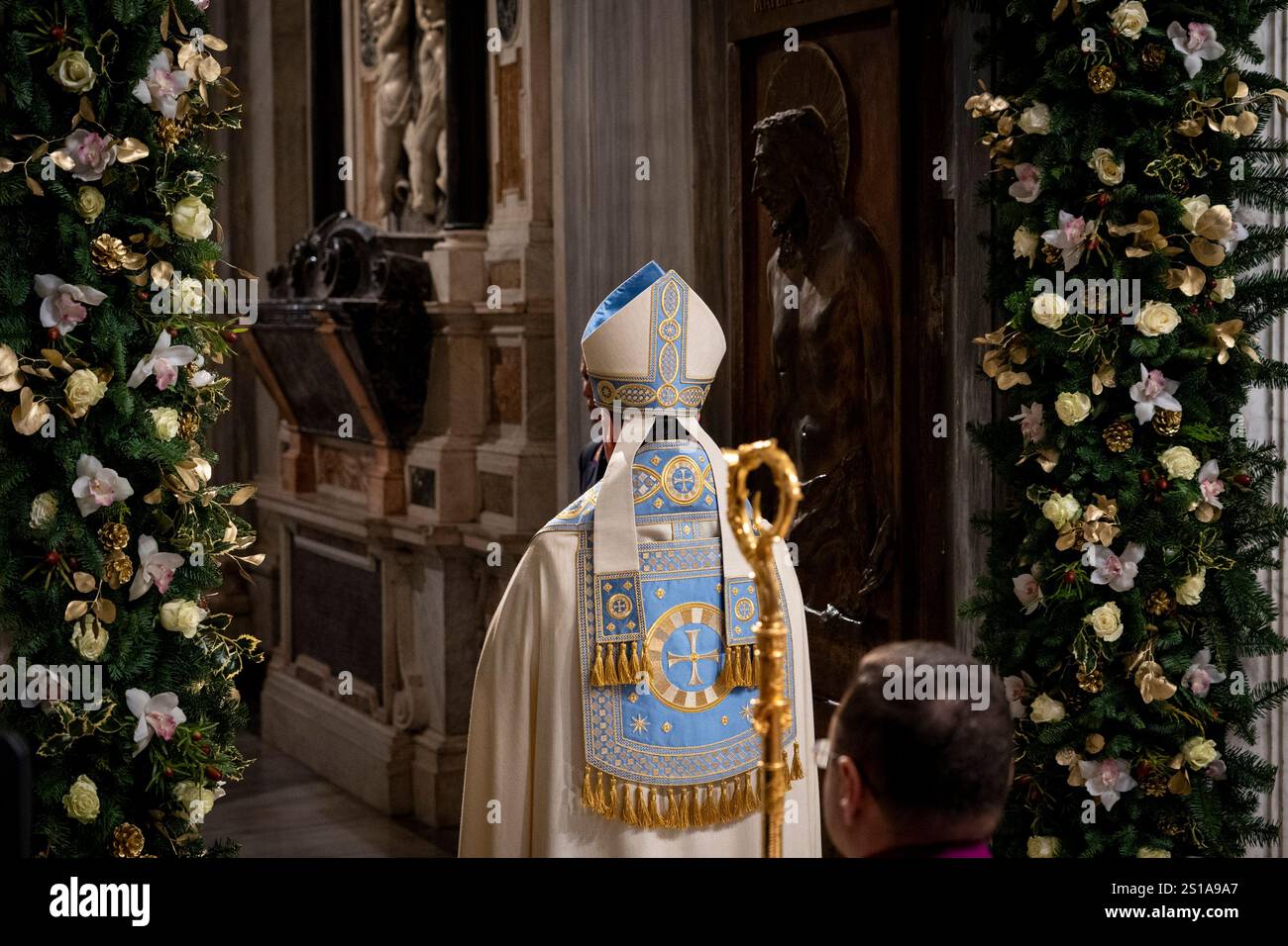 January 1, 2025, Rome, Italy: Cardinal Rolandas Makrickas opens the ...