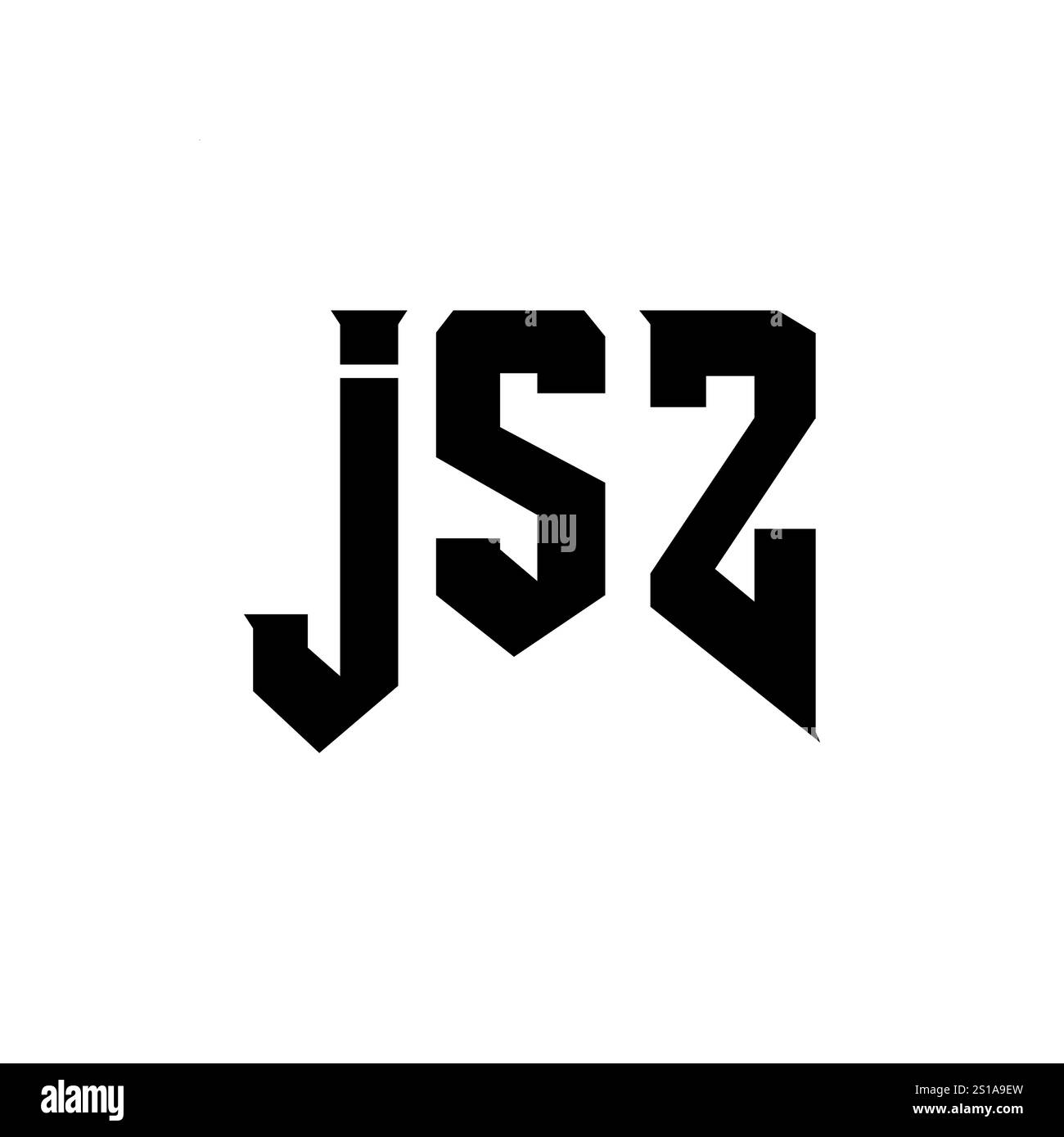 JSZ letter logo design for technology company. JSZ logo design black ...