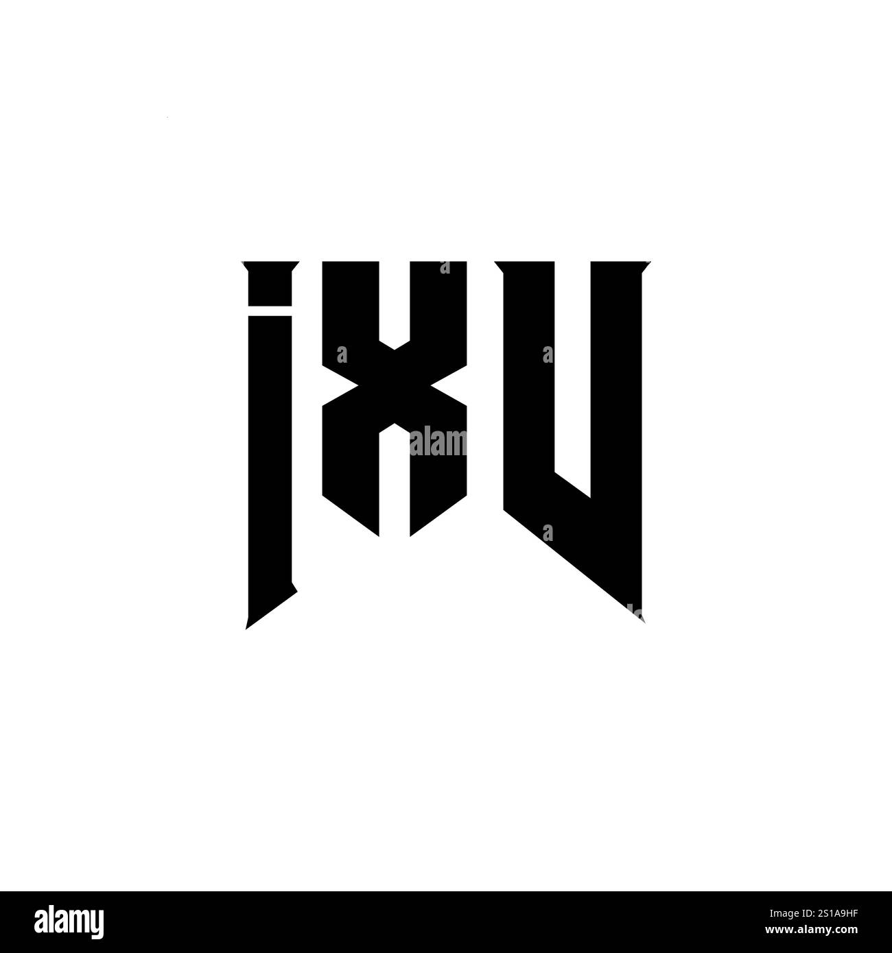 IXV letter logo design for technology company. IXV logo design black ...