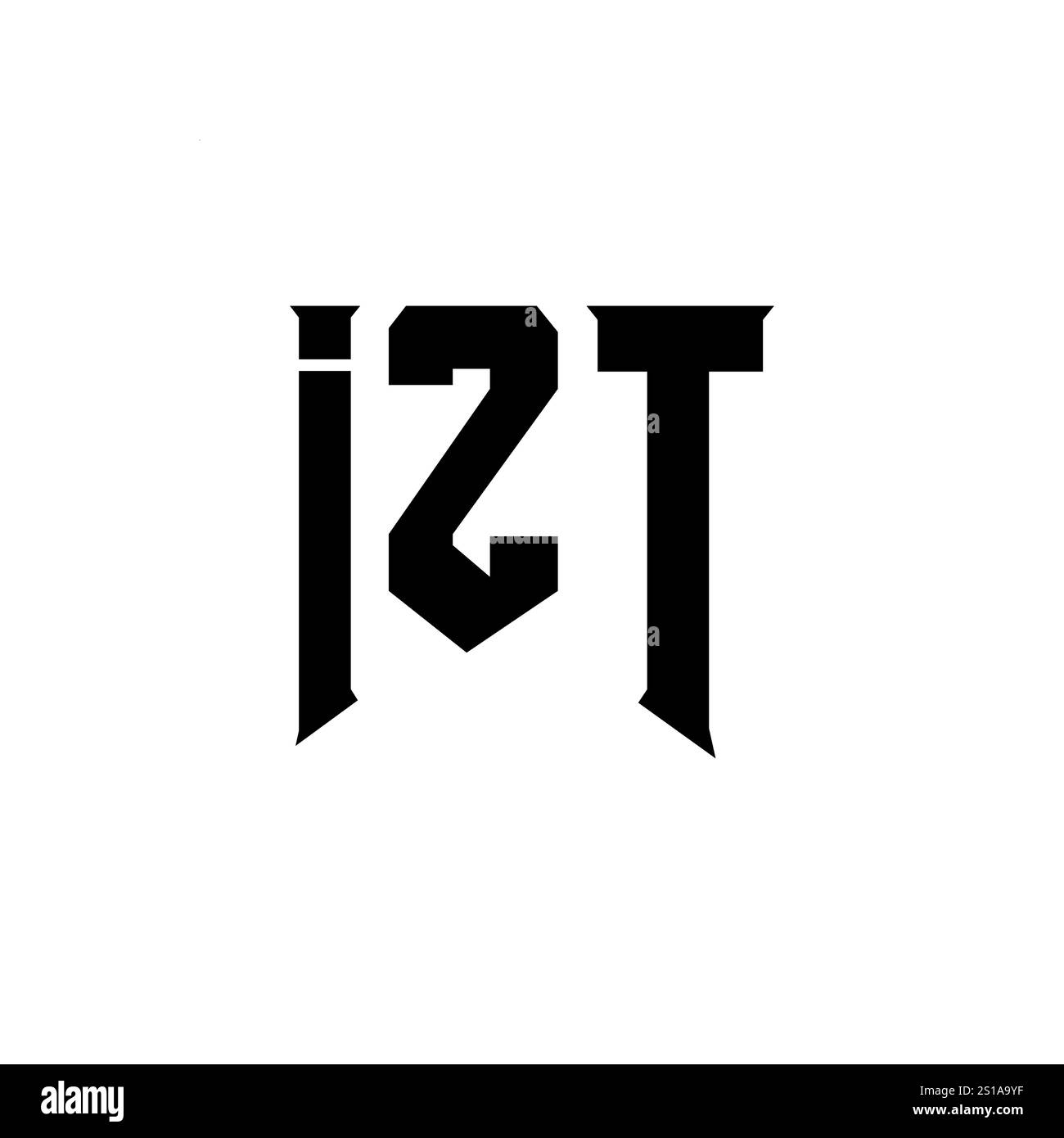 IZT letter logo design for technology company. IZT logo design black ...