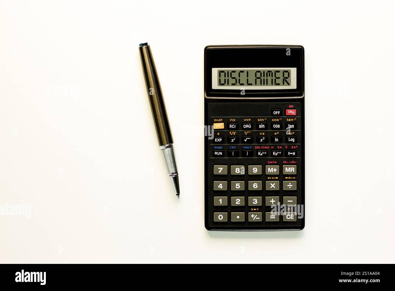 Disclaimer symbol. Concept word Disclaimer on beautiful black ...