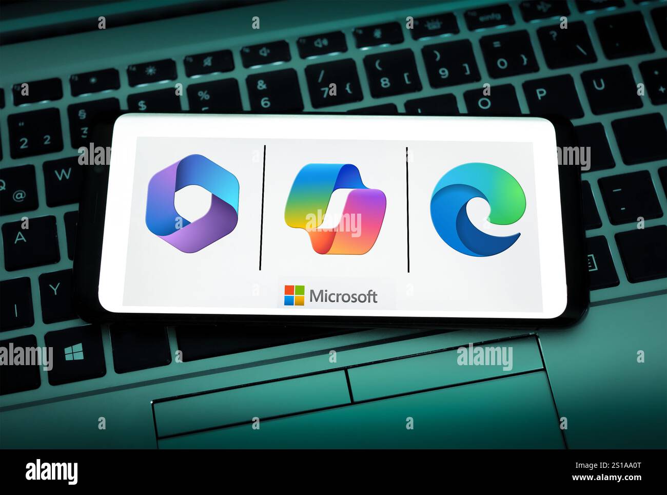 Microsoft software producst Copilot Office 365 and Edge browser Stock ...