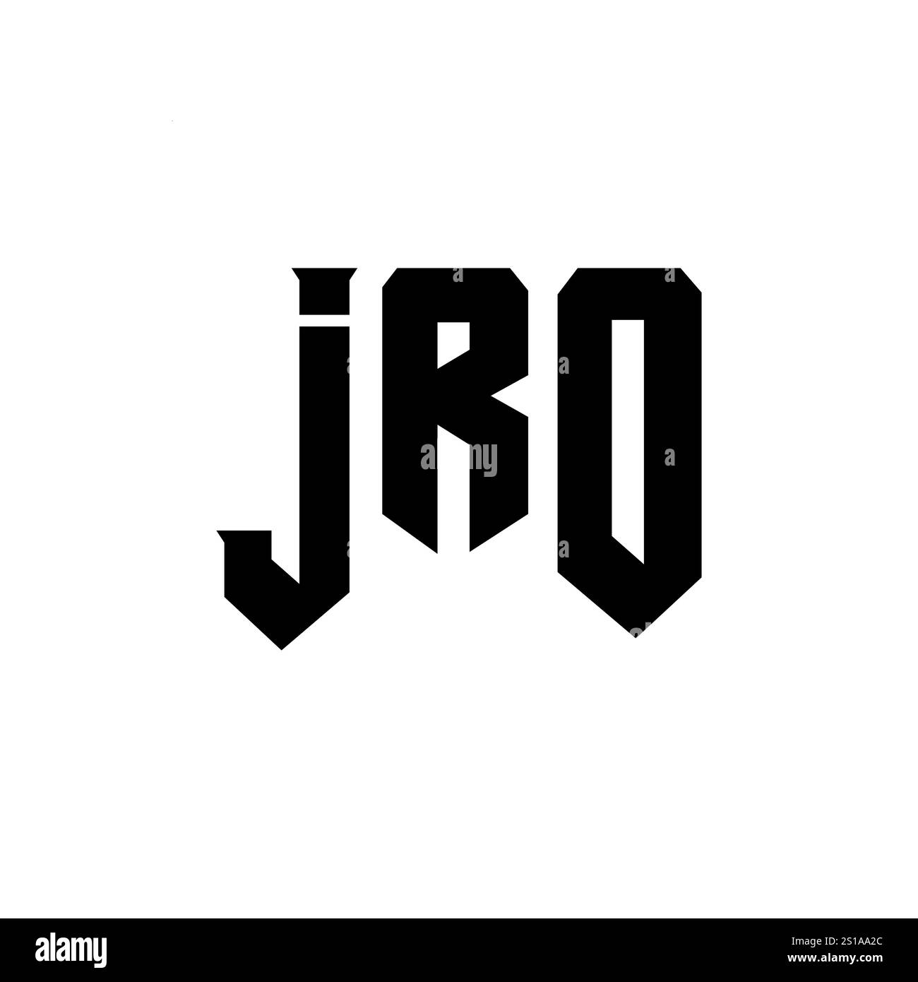 JRO letter logo design for technology company. JRO logo design black ...