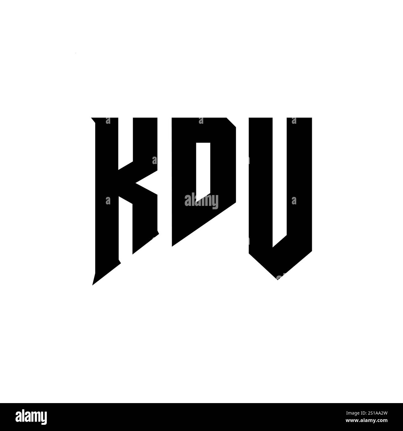 KDU letter logo design for technology company. KDU logo design black ...