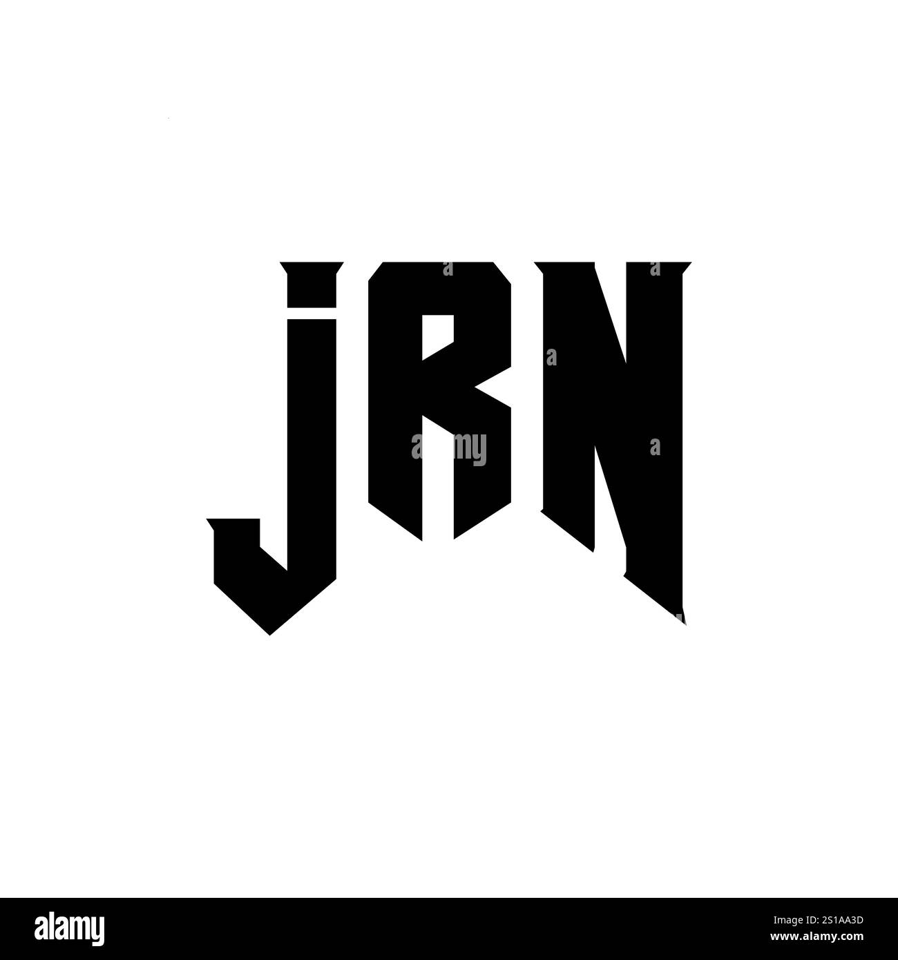 JRN letter logo design for technology company. JRN logo design black ...