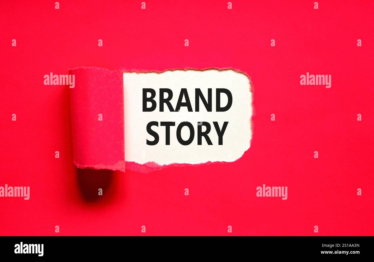 Brand story branding symbol. Concept words Brand story on beautiful ...