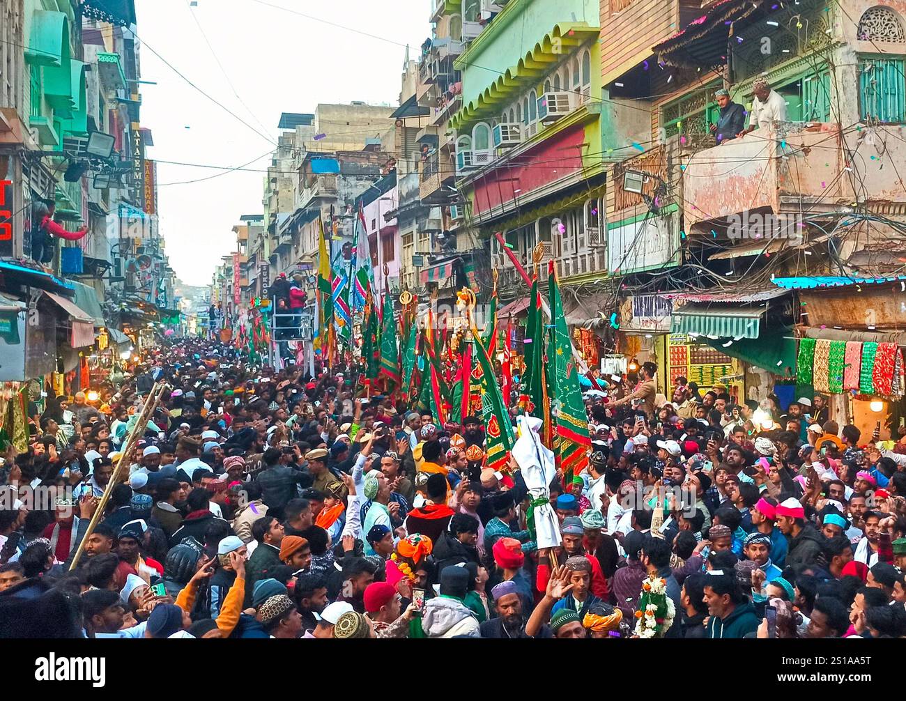 813th Urs of Khwaja Moinuddin Hasan Chishti, Malangs walking barefoot ...
