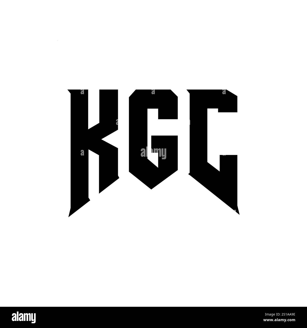 KGC letter logo design for technology company. KGC logo design black and white color combination ...