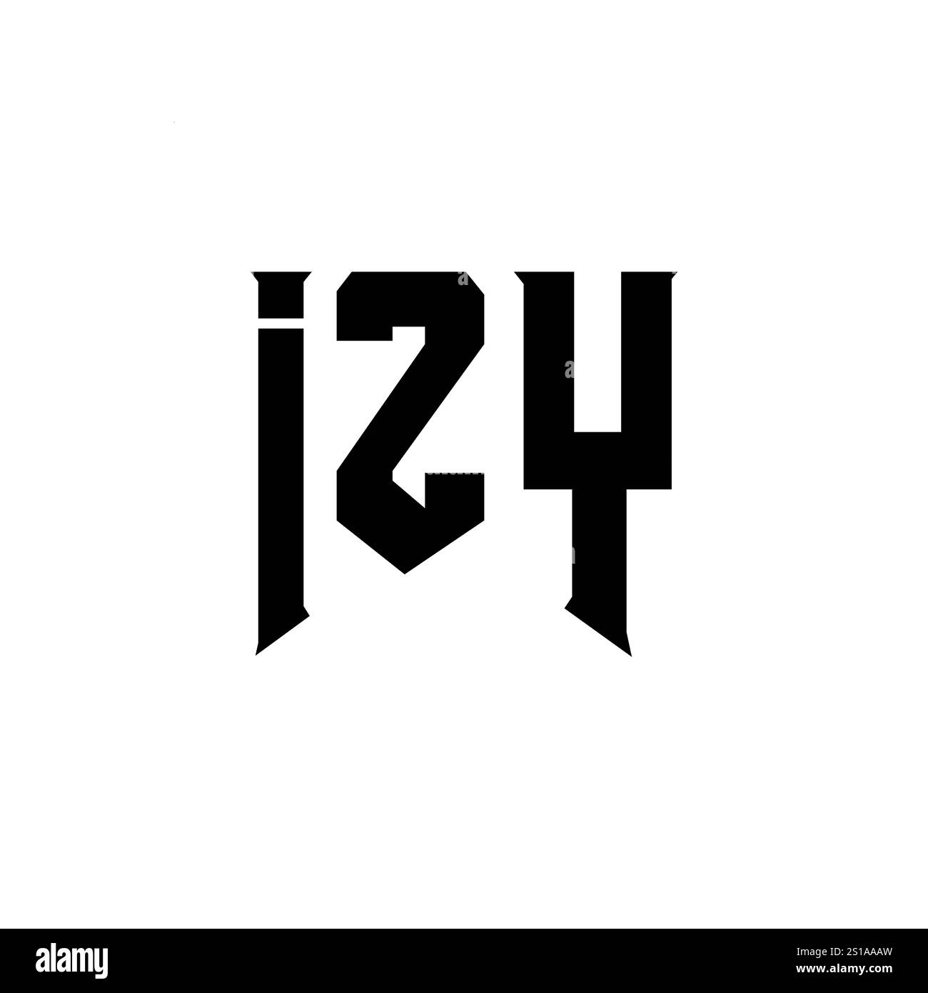 IZY letter logo design for technology company. IZY logo design black ...