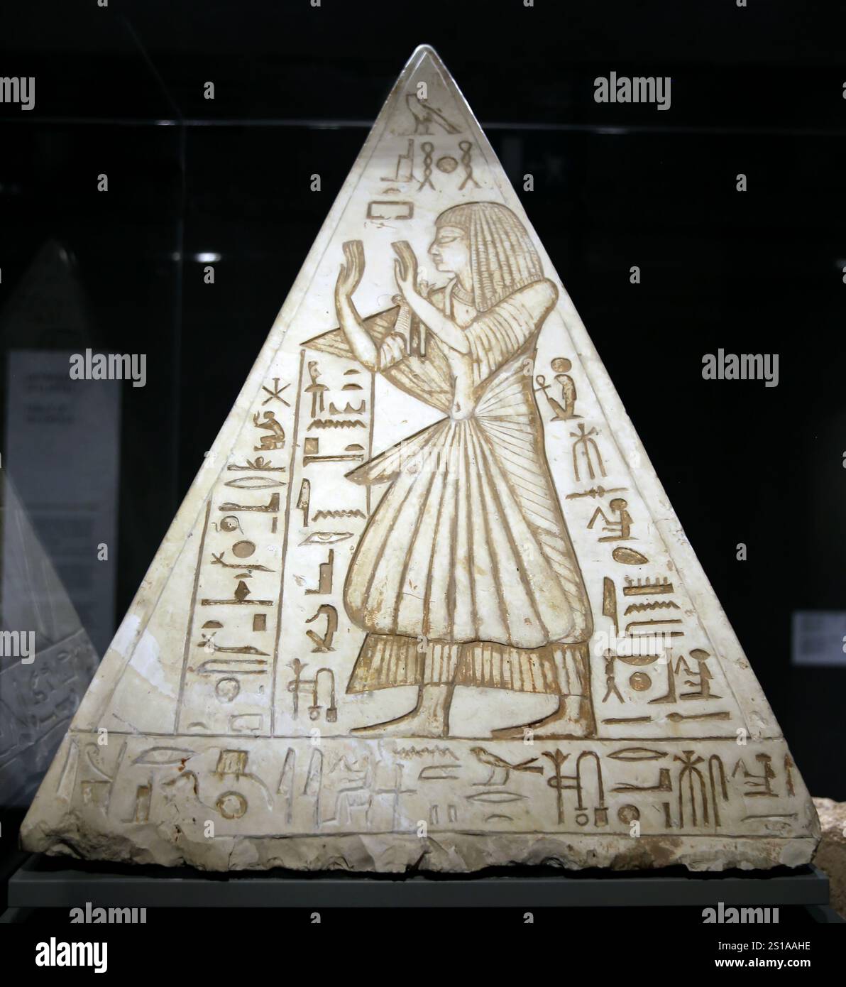 Pyramidion of the royal scribe Ramose. Limestone. New Kingdom, 19th ...