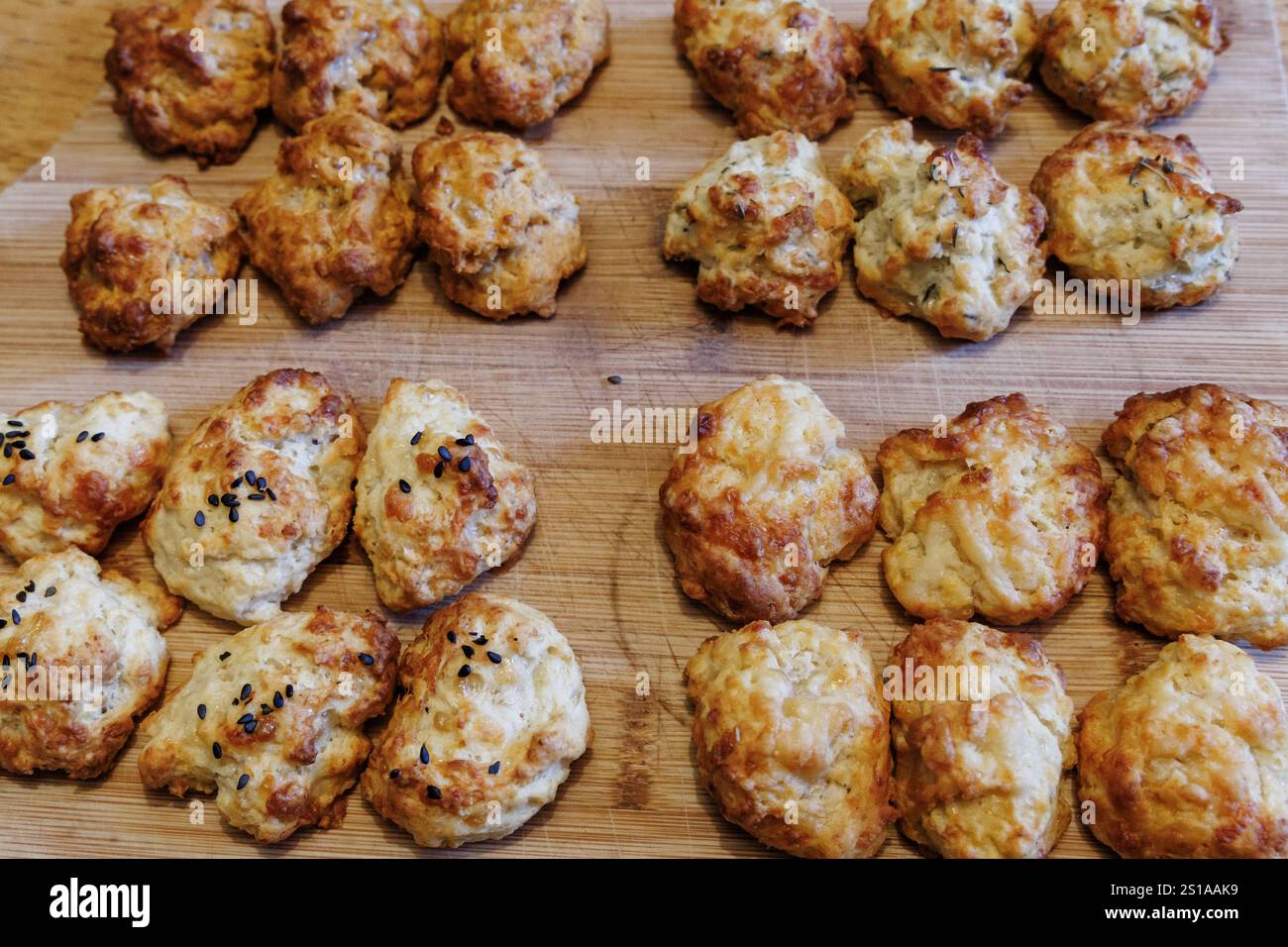 A selection of small bite sized scones Stock Photo - Alamy