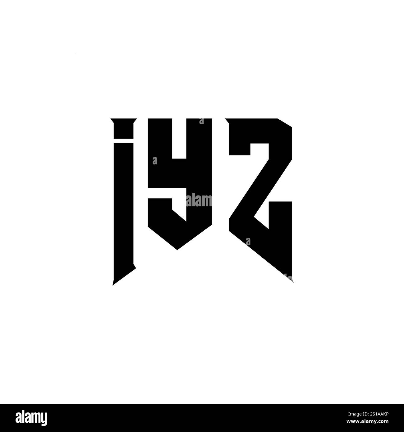 Iyz logo design Stock Vector Images - Alamy