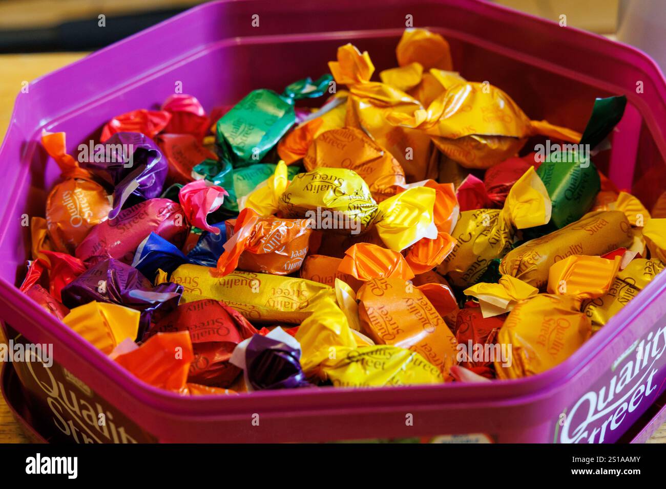 Selection box of Quality Street sweets made by Nestle Stock Photo - Alamy