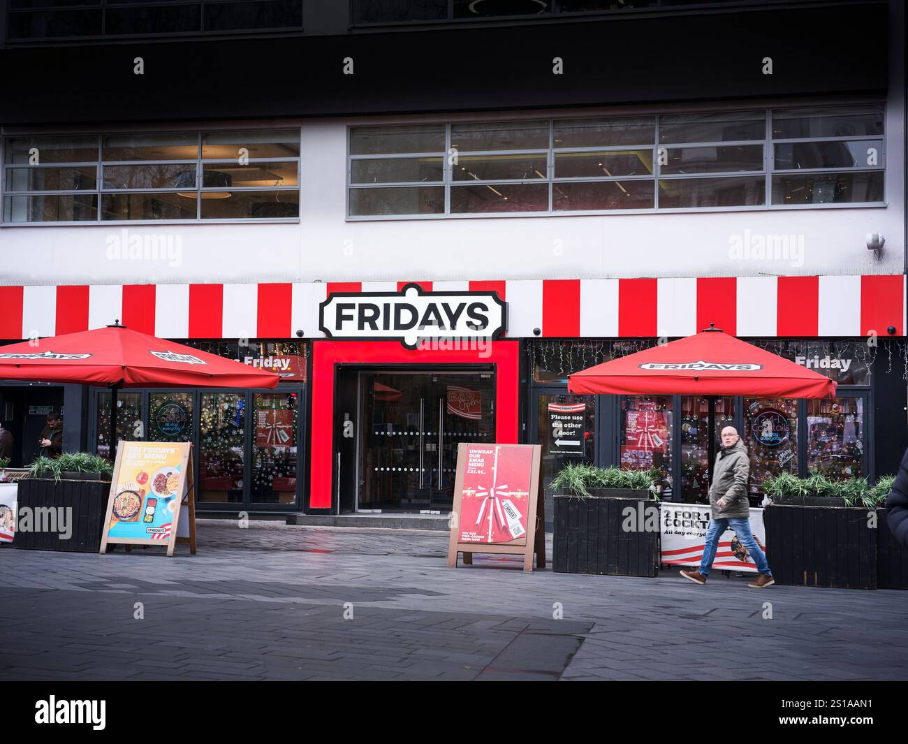 TGI Fridays bar and restaurant, Leicester Square, London, England Stock ...