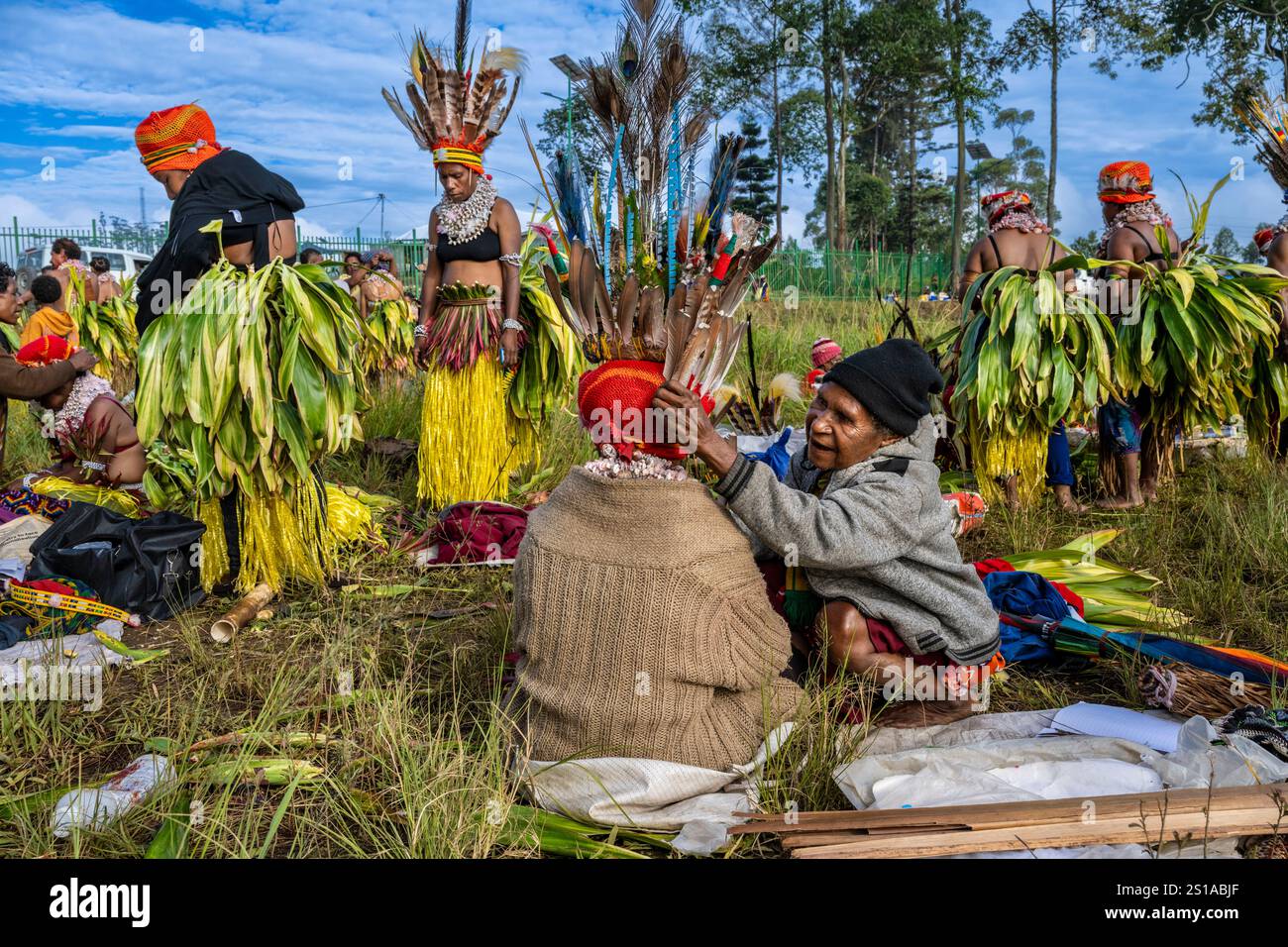 Papua New Guinea, Western Highlands Province, Wahgi Valley, Mount Hagen ...