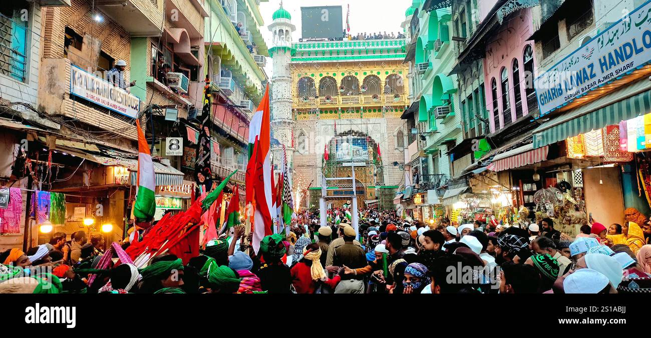 January 1, 2025, Ajmer, Rajasthan, India: 813th Urs of Khwaja Moinuddin ...