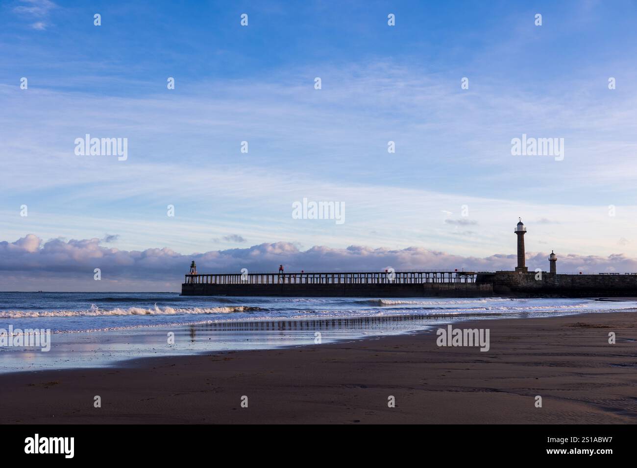 Whitby is a popular seaside town on the east coast of England famous ...
