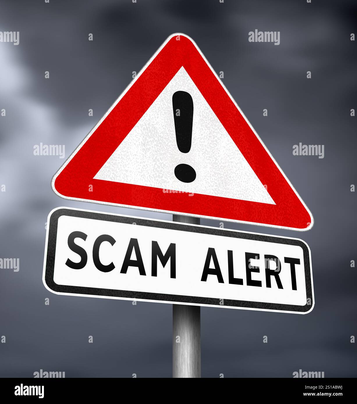 Scam Alert warning sign Stock Photo - Alamy