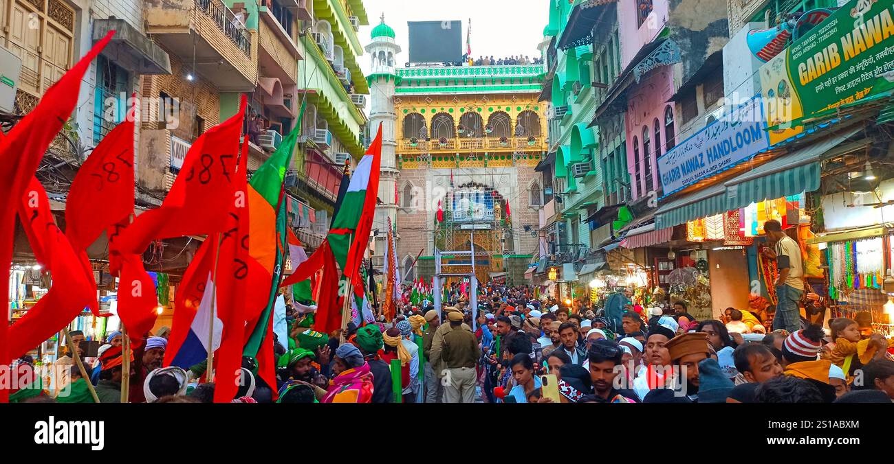 January 1, 2025, Ajmer, Rajasthan, India: 813th Urs of Khwaja Moinuddin ...