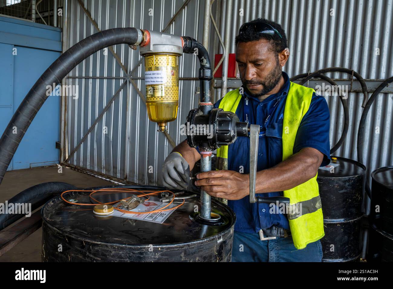Papouasie-Nouvelle-Guinée, Eastern Highlands province, Goroka, plane of ...