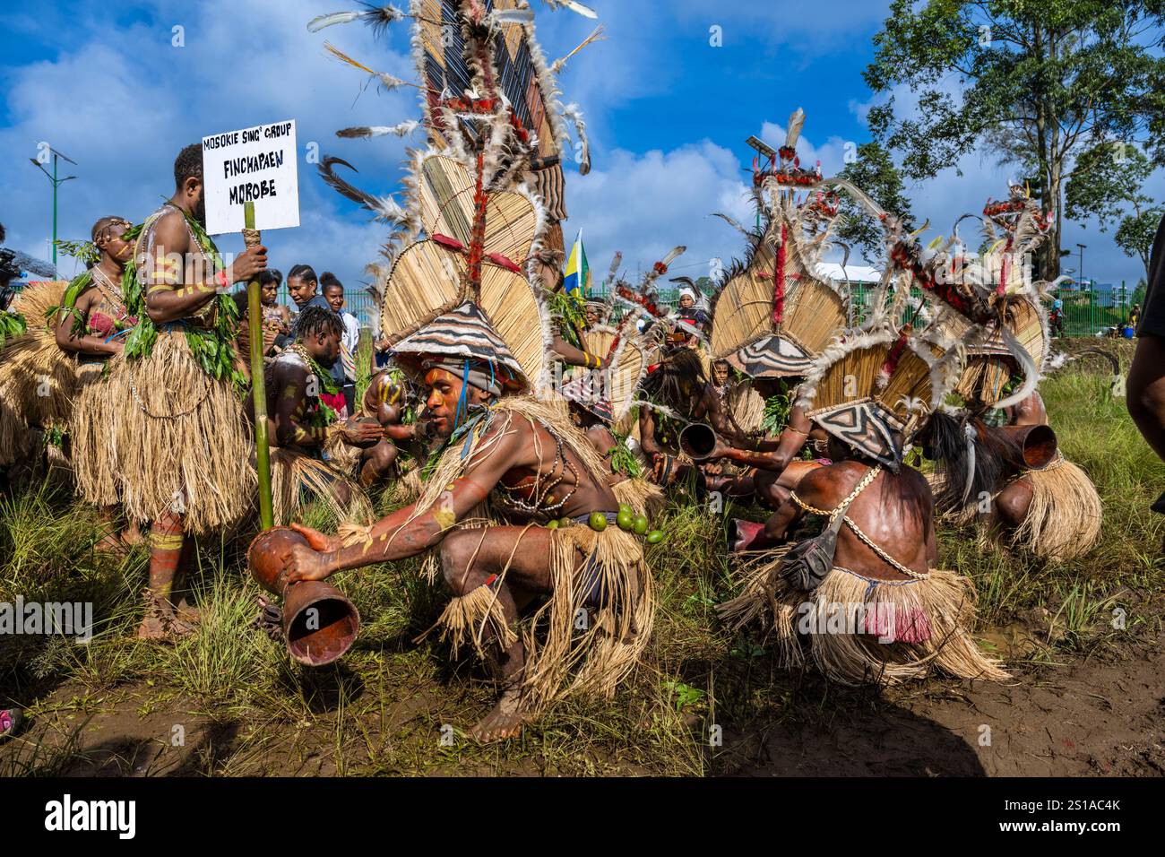 Papua New Guinea, Western Highlands Province, Wahgi Valley, Mount Hagen ...