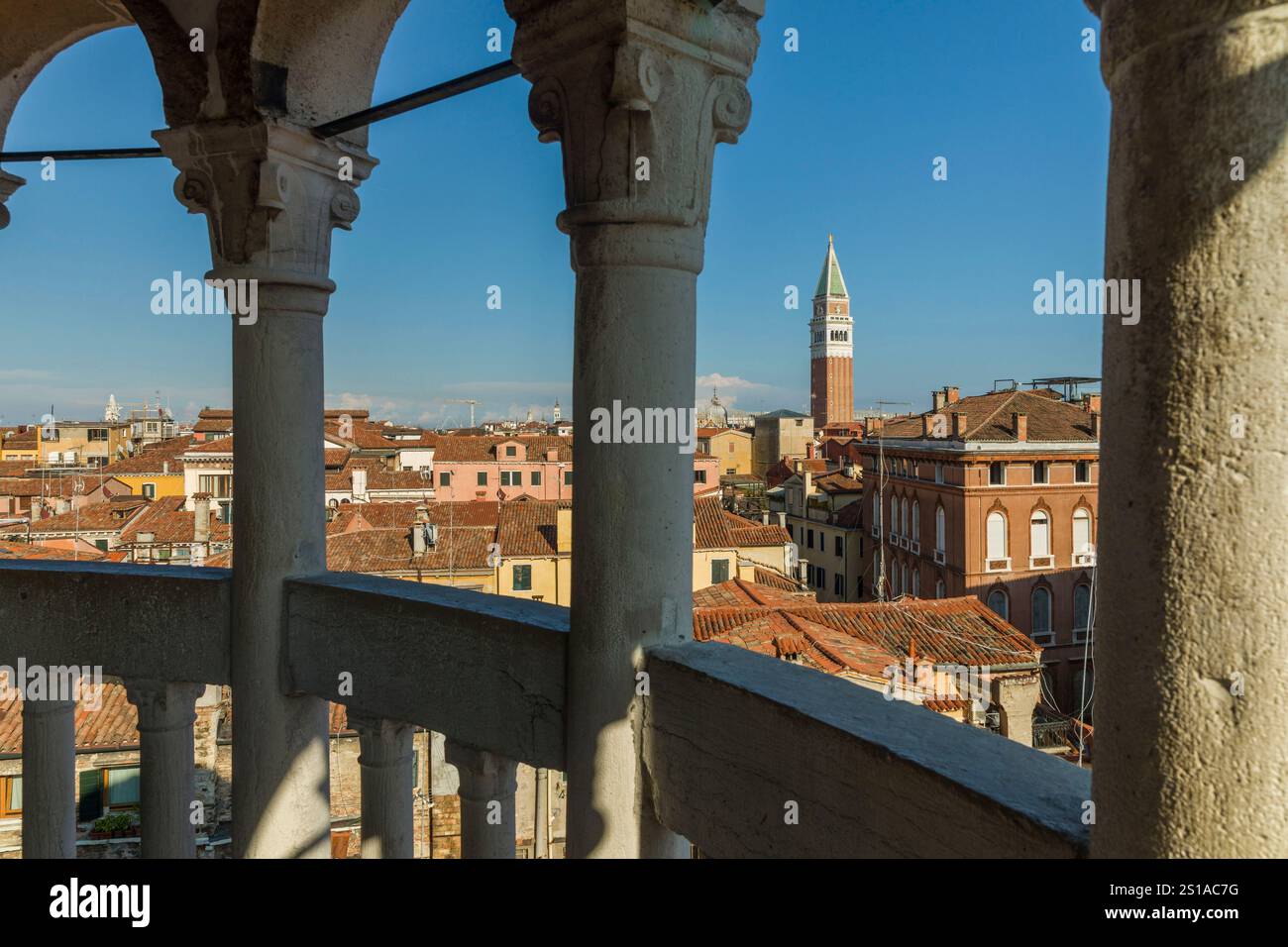 Italy, Veneto, Venice, listed as World Heritage by UNESCO, aerial view ...