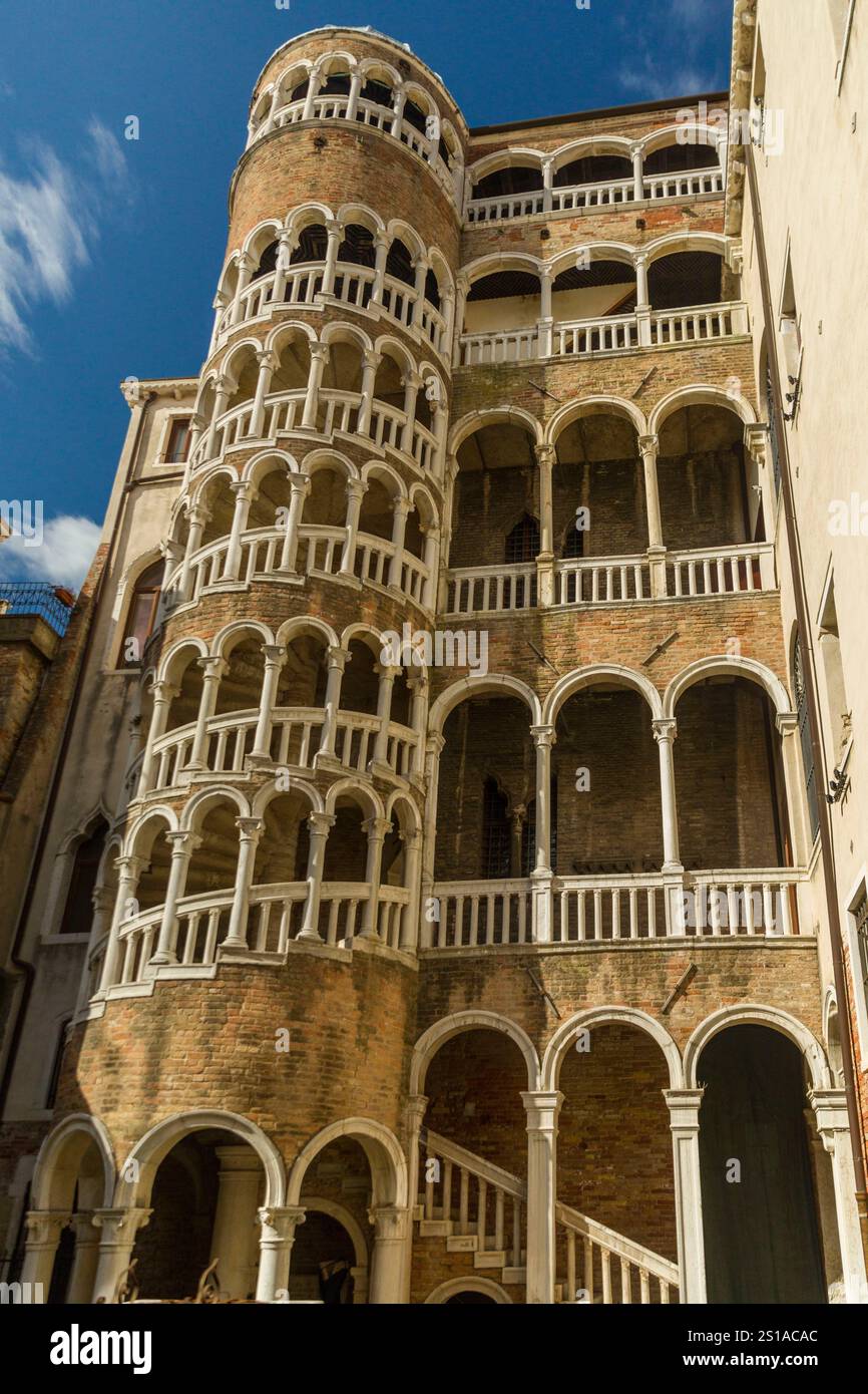 Italy, Veneto, Venice, listed as World Heritage by UNESCO, the spiral ...