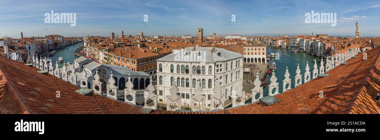 Italy, Veneto, Venice, listed as World Heritage by UNESCO, panoramic ...