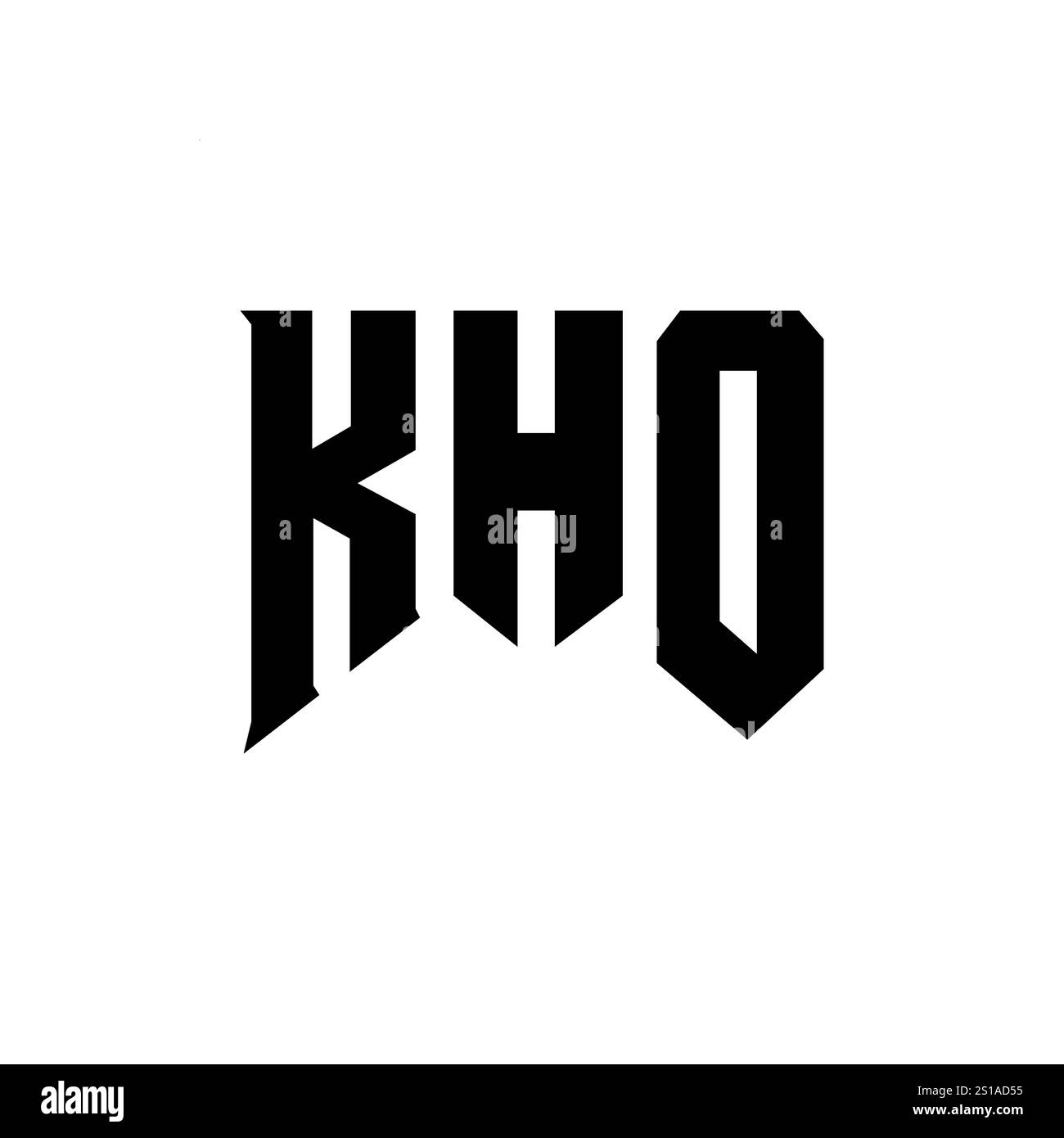 KHO letter logo design for technology company. KHO logo design black ...