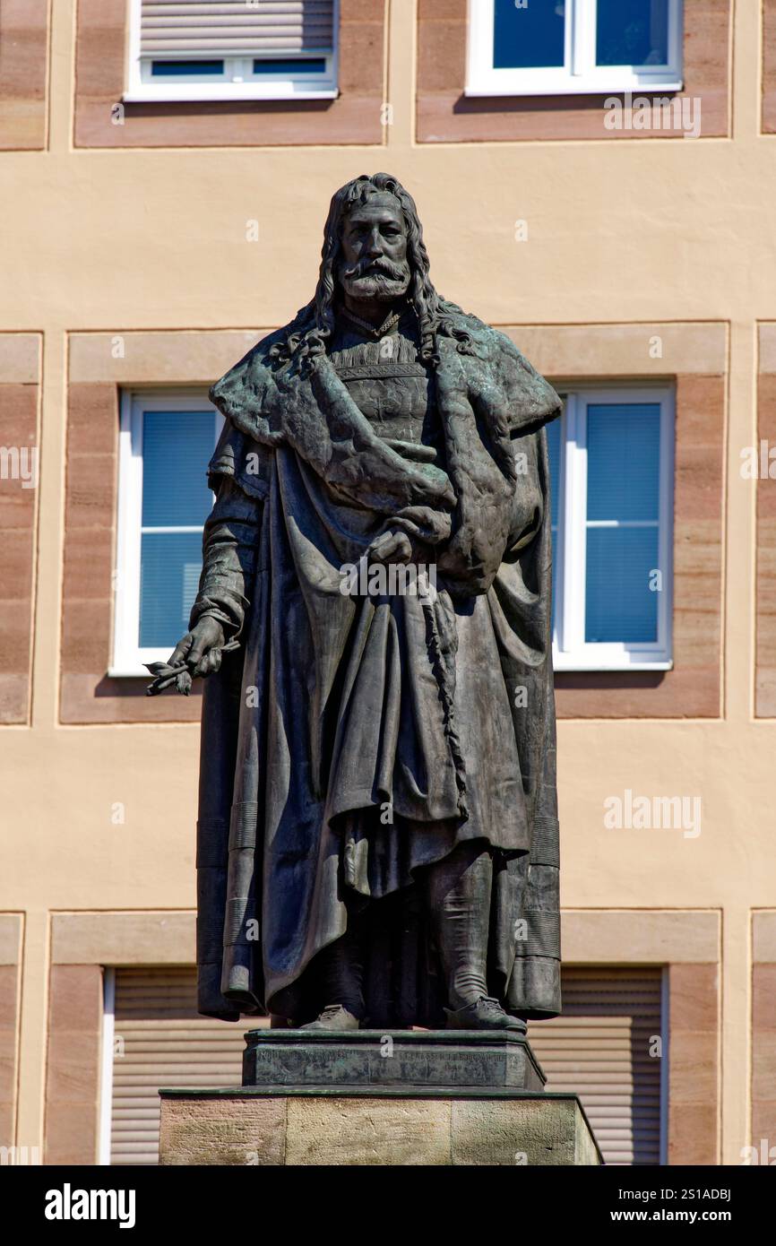 Germany, Bavaria, Franconia, Nuremberg, Old town, Alfred Durer square ...