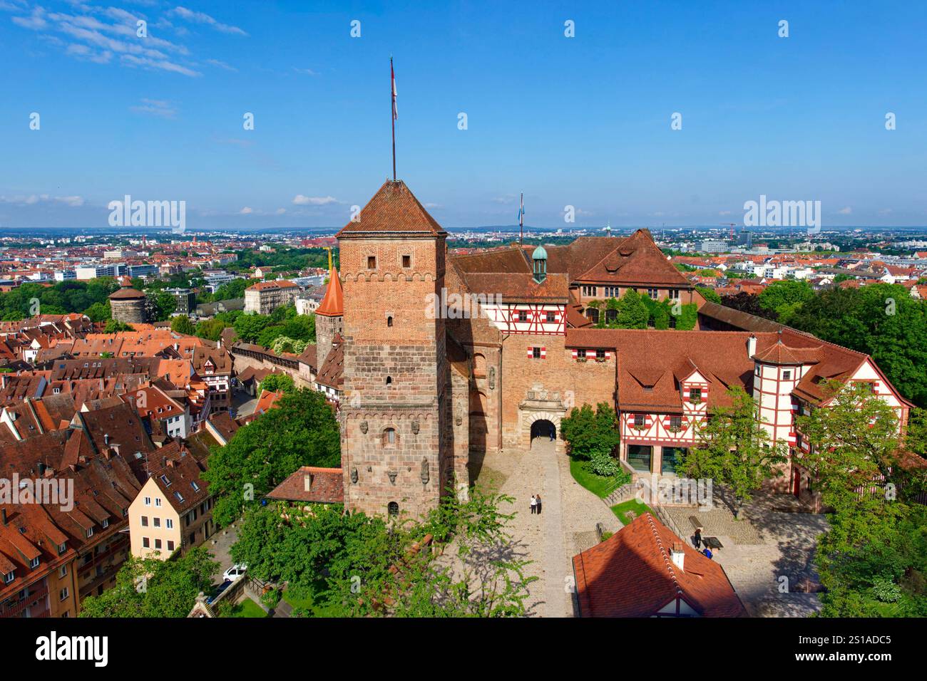 Germany, Bavaria, Franconia, Nuremberg, old town, Nuremberg castle ...