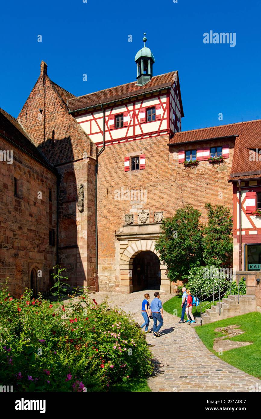 Germany, Bavaria, Franconia, Nuremberg, old town, Nuremberg castle ...