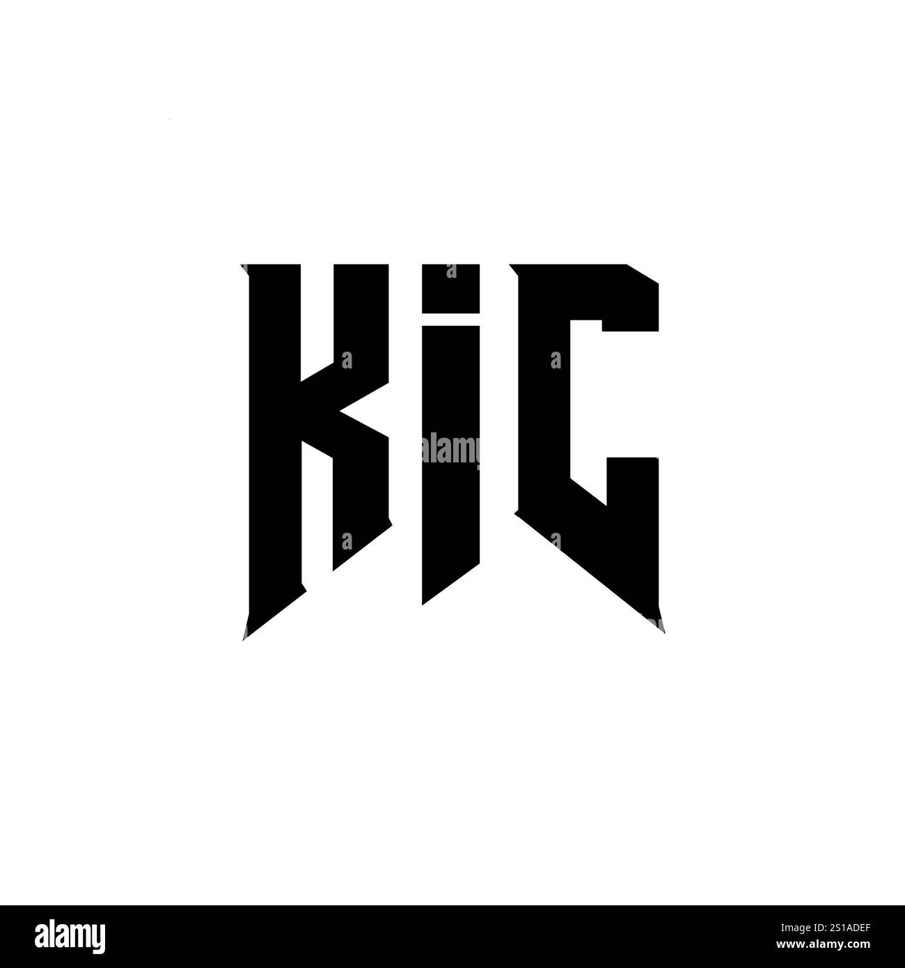 KIC letter logo design for technology company. KIC logo design black ...