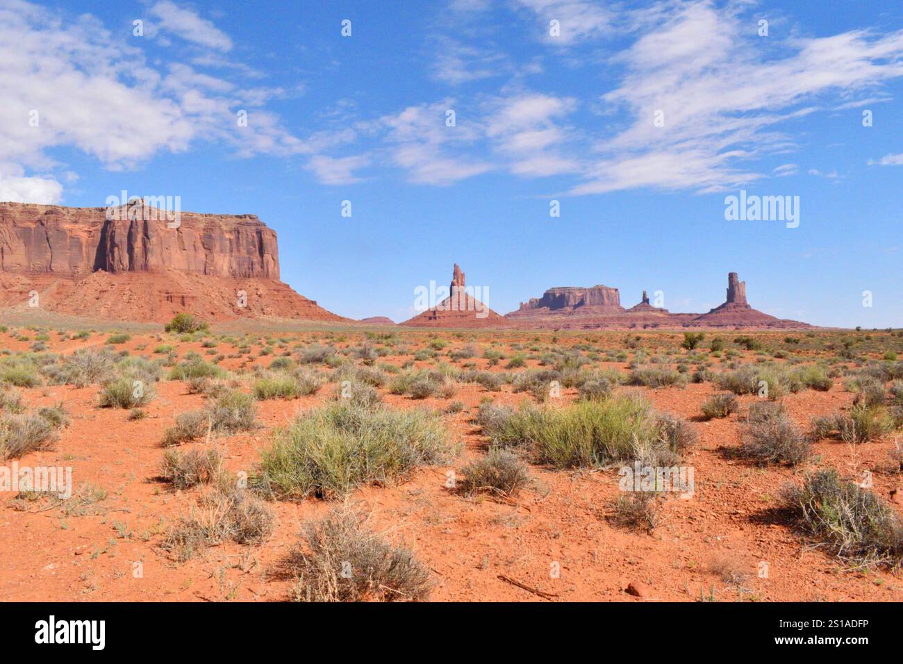 United States, Utah, Monument Valley Park, in the Navajo Tribal ...