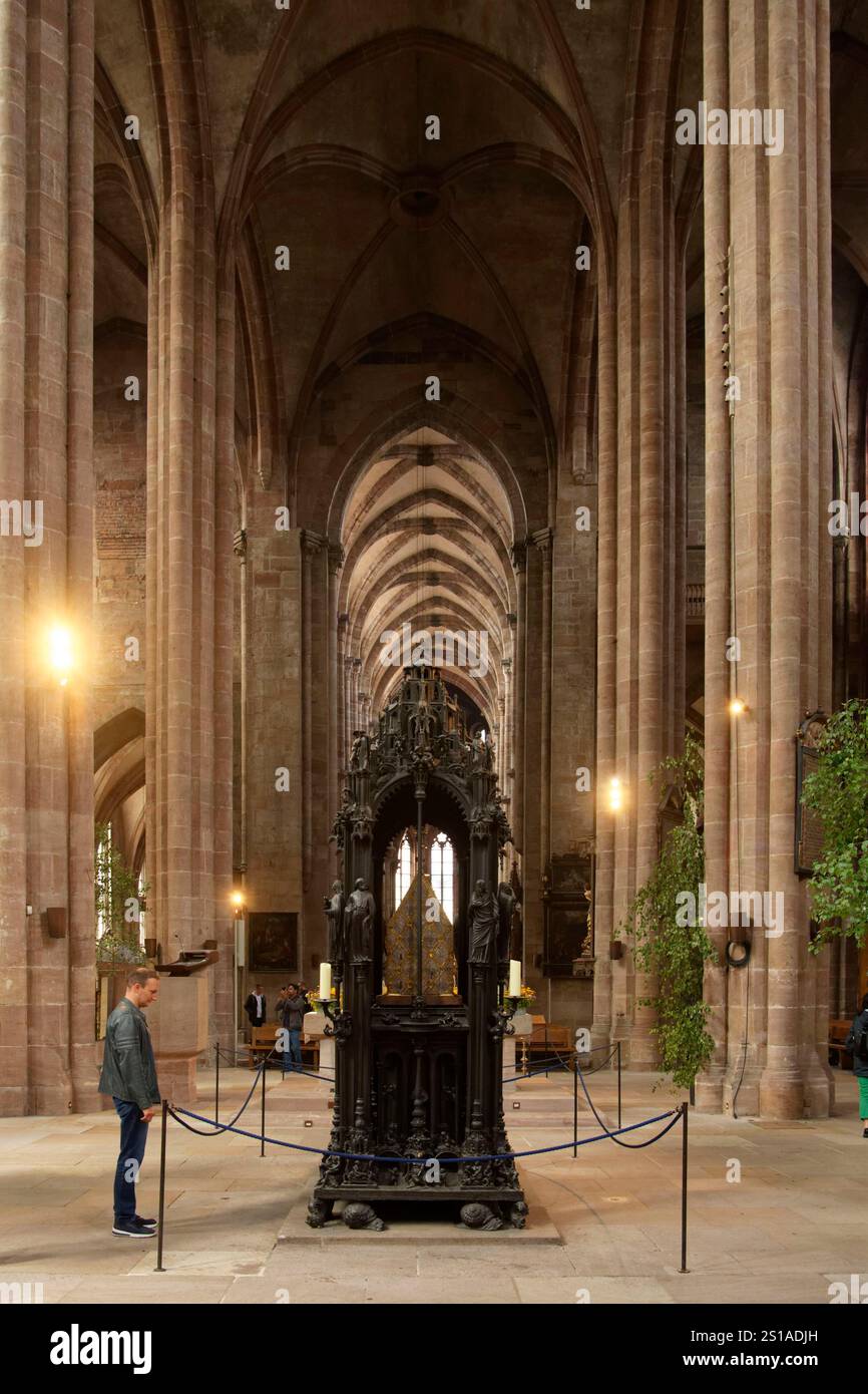 Germany, Bavaria, Franconia, Nuremberg, old town, Sebalduskirche ...