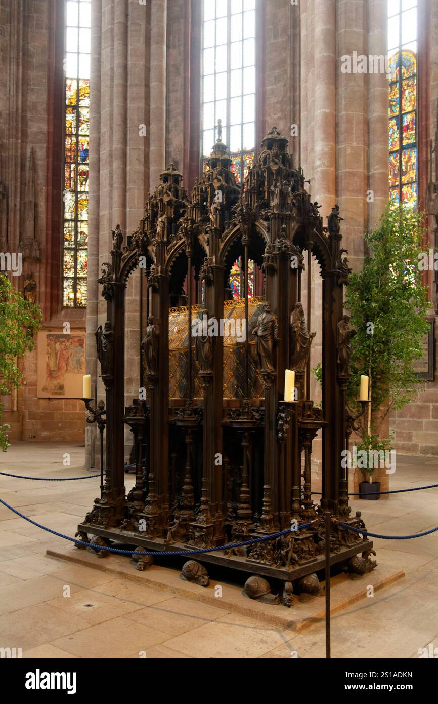 Germany, Bavaria, Franconia, Nuremberg, old town, Sebalduskirche ...