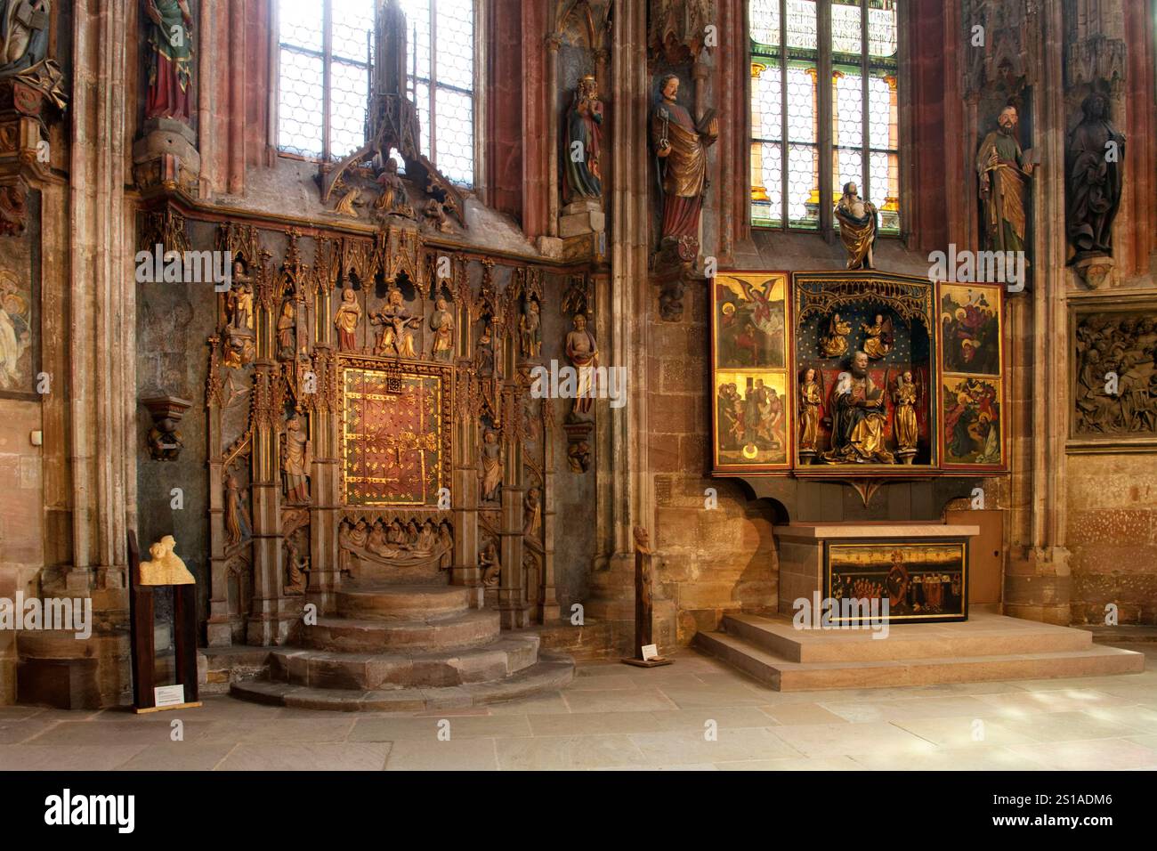 Germany, Bavaria, Franconia, Nuremberg, old town, Sebalduskirche ...
