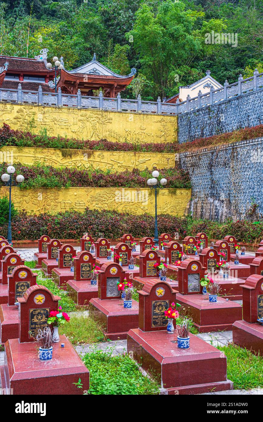 Vietnam, Ha Giang Province, Ha Giang, cemetery of the Martyrs who ...