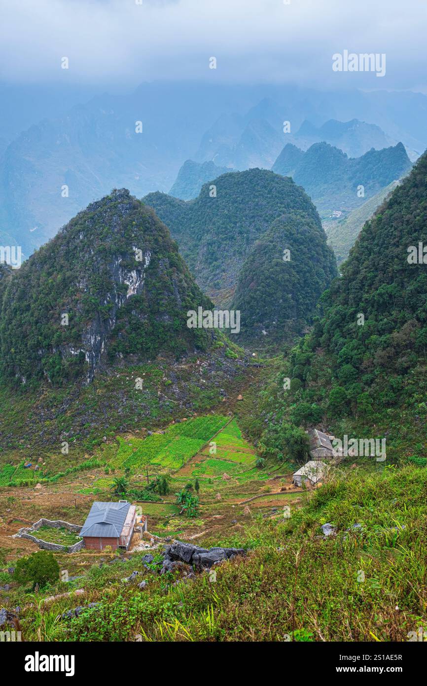 Vietnam, Ha Giang Province, Dong Van Karst Plateau Geopark, Meo Vac ...