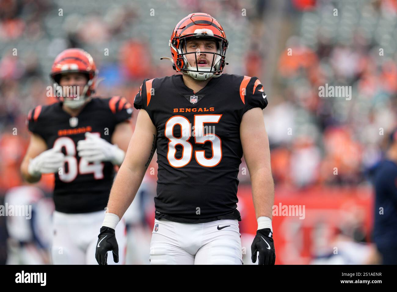 Cincinnati Bengals tight end Cam Grandy (85) warms up prior to an NFL ...