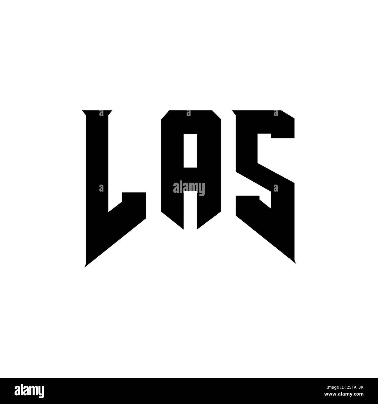 LAS letter logo design for technology company. LAS logo design black ...