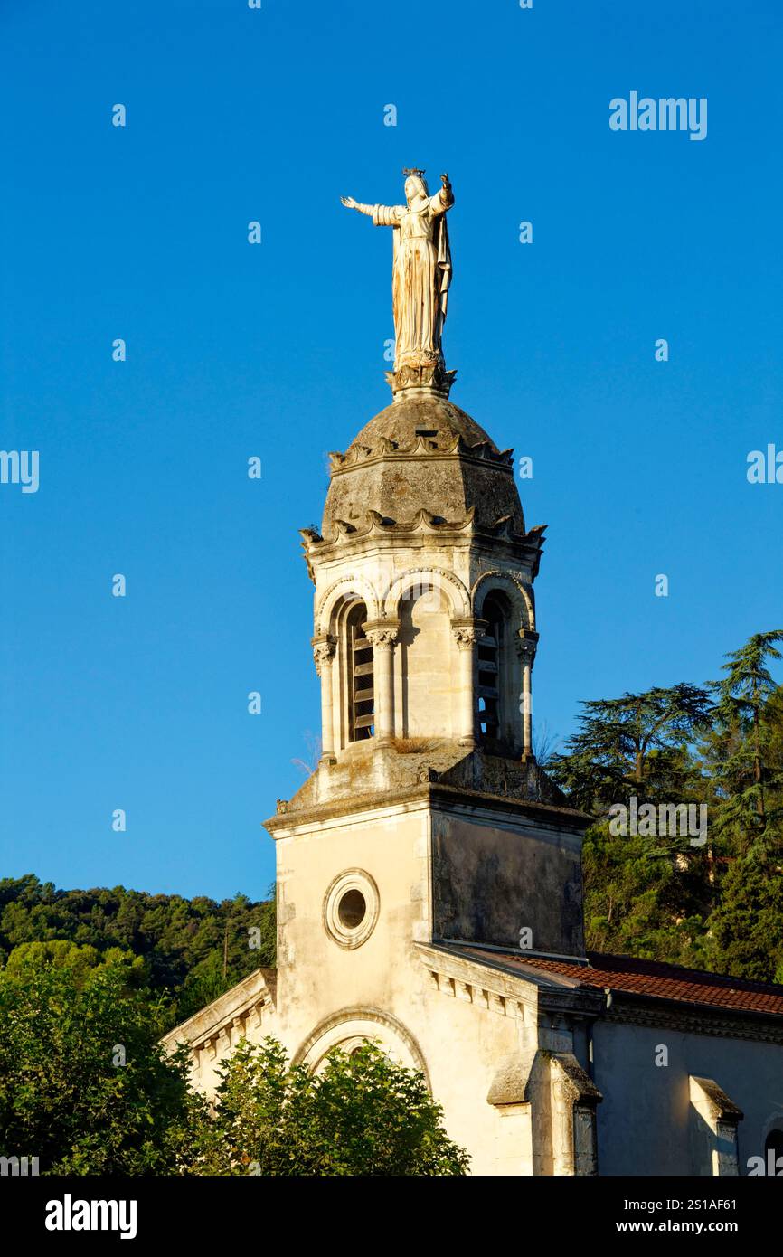 France, Gard, Ales, Notre Dame de l'Assomption de Rochebelle church ...
