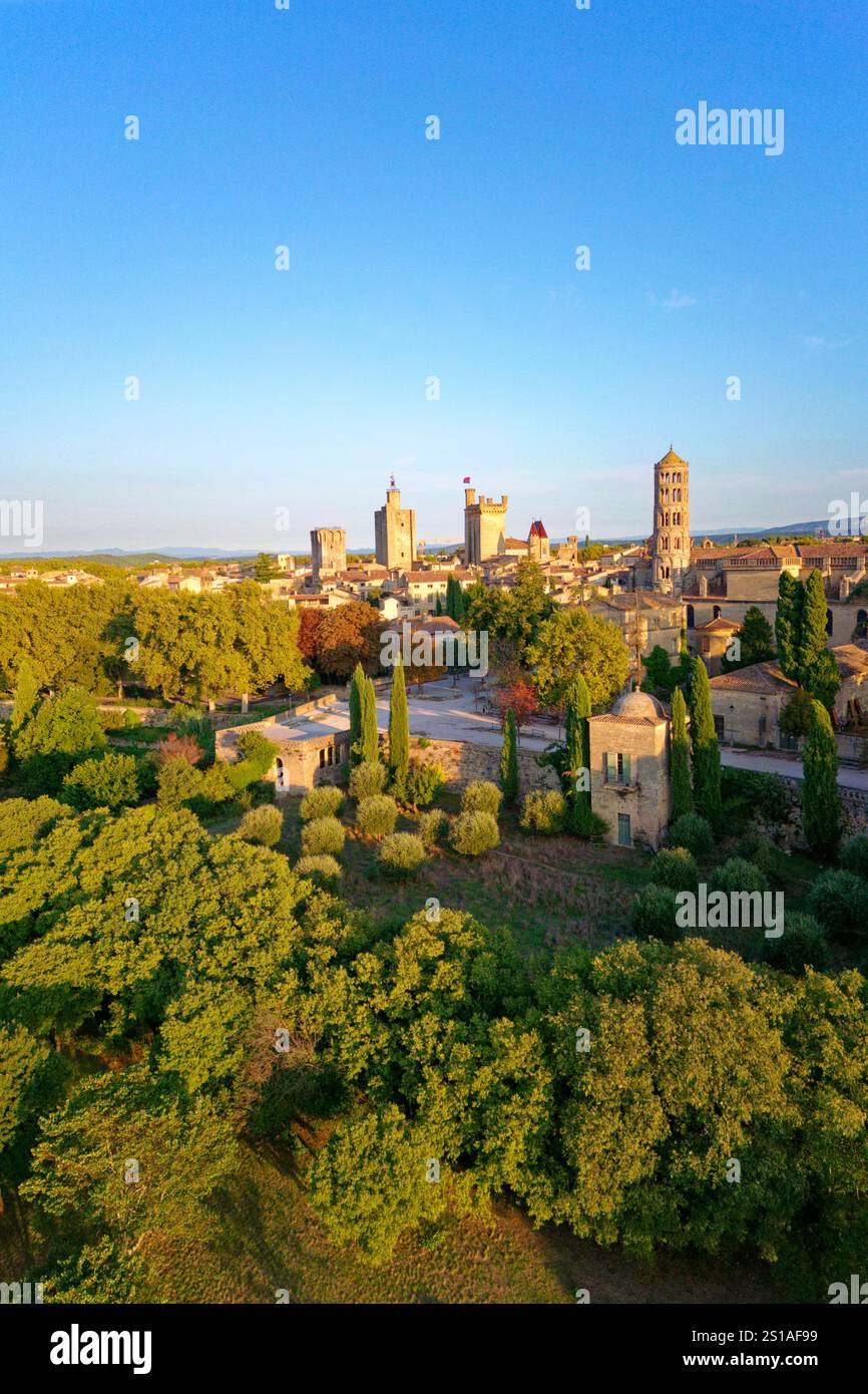 France, Gard, Pays d'Uzege, Uzes, the Ducal castle known as the Duche ...