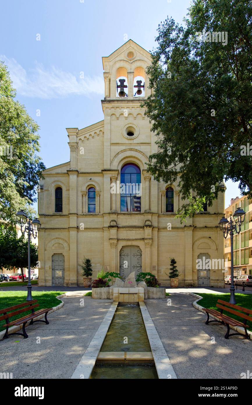 France, Gard, Ales, Protestant Temple of the Reformed churches of Ales ...