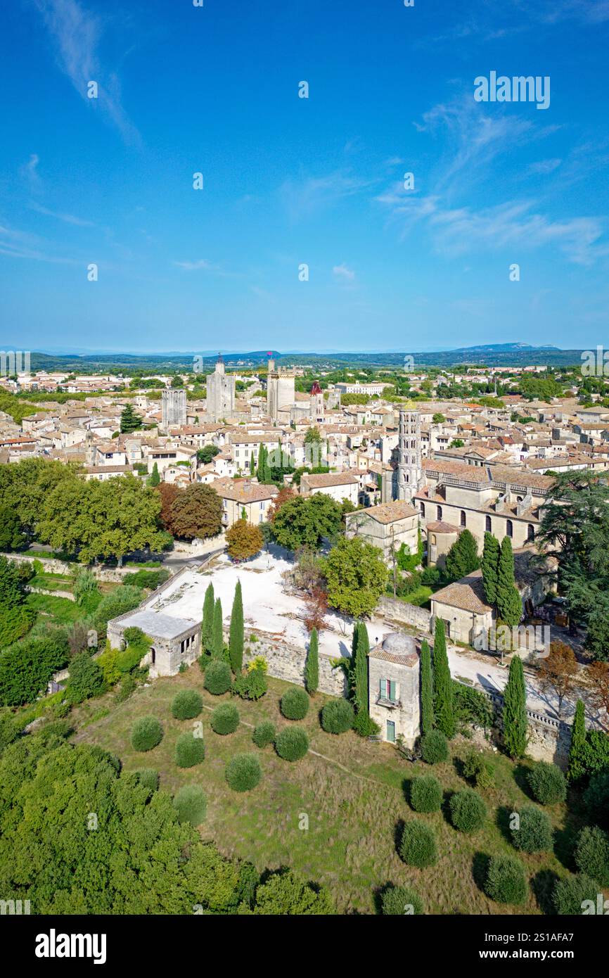 France, Gard, Pays d'Uzege, Uzes, the Ducal castle known as the Duche ...