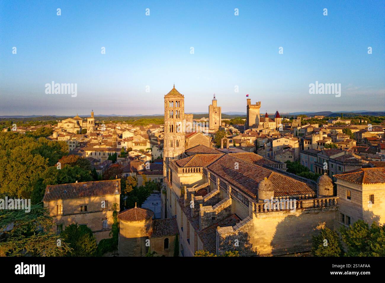 France, Gard, Pays d'Uzege, Uzes, the Ducal castle known as the Duche ...