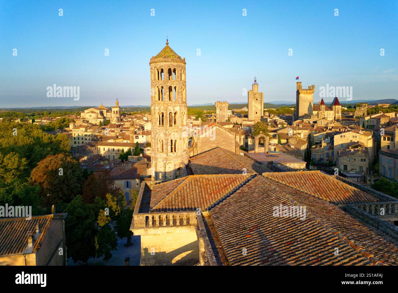 France, Gard, Pays d'Uzege, Uzes, the Ducal castle known as the Duche ...