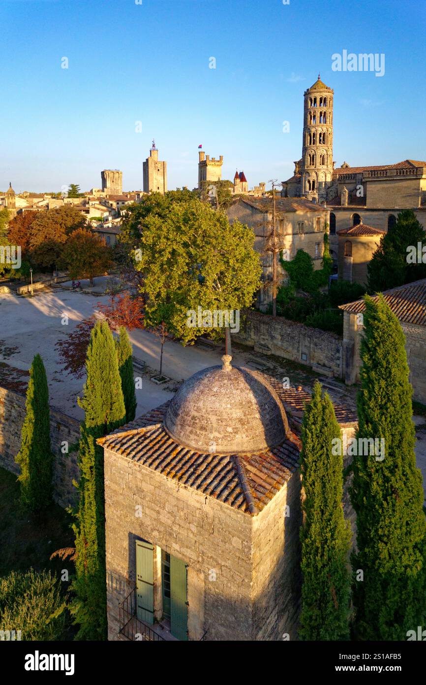 France, Gard, Pays d'Uzege, Uzes, the Ducal castle known as the Duche ...