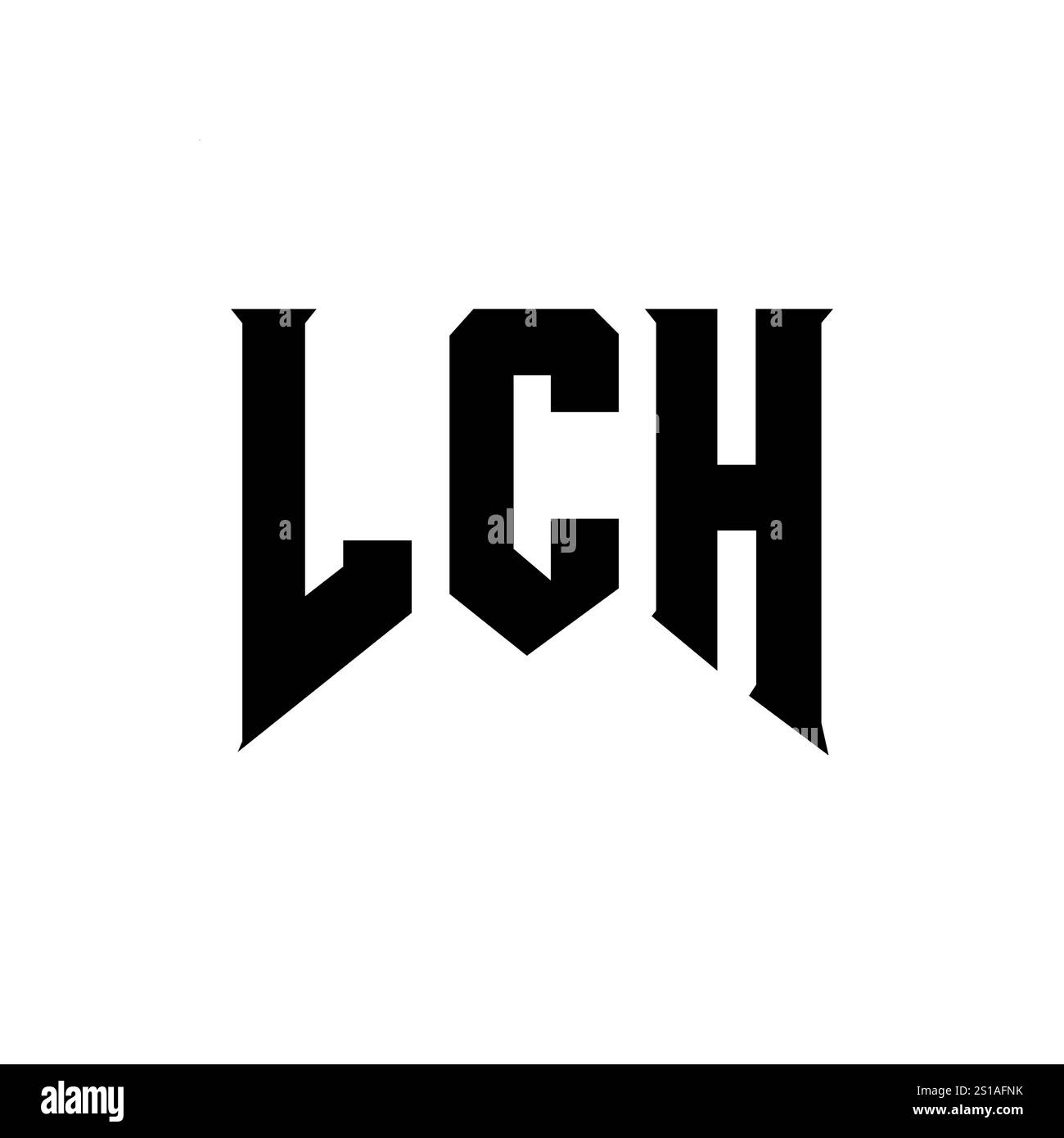 LCH letter logo design for technology company. LCH logo design black ...