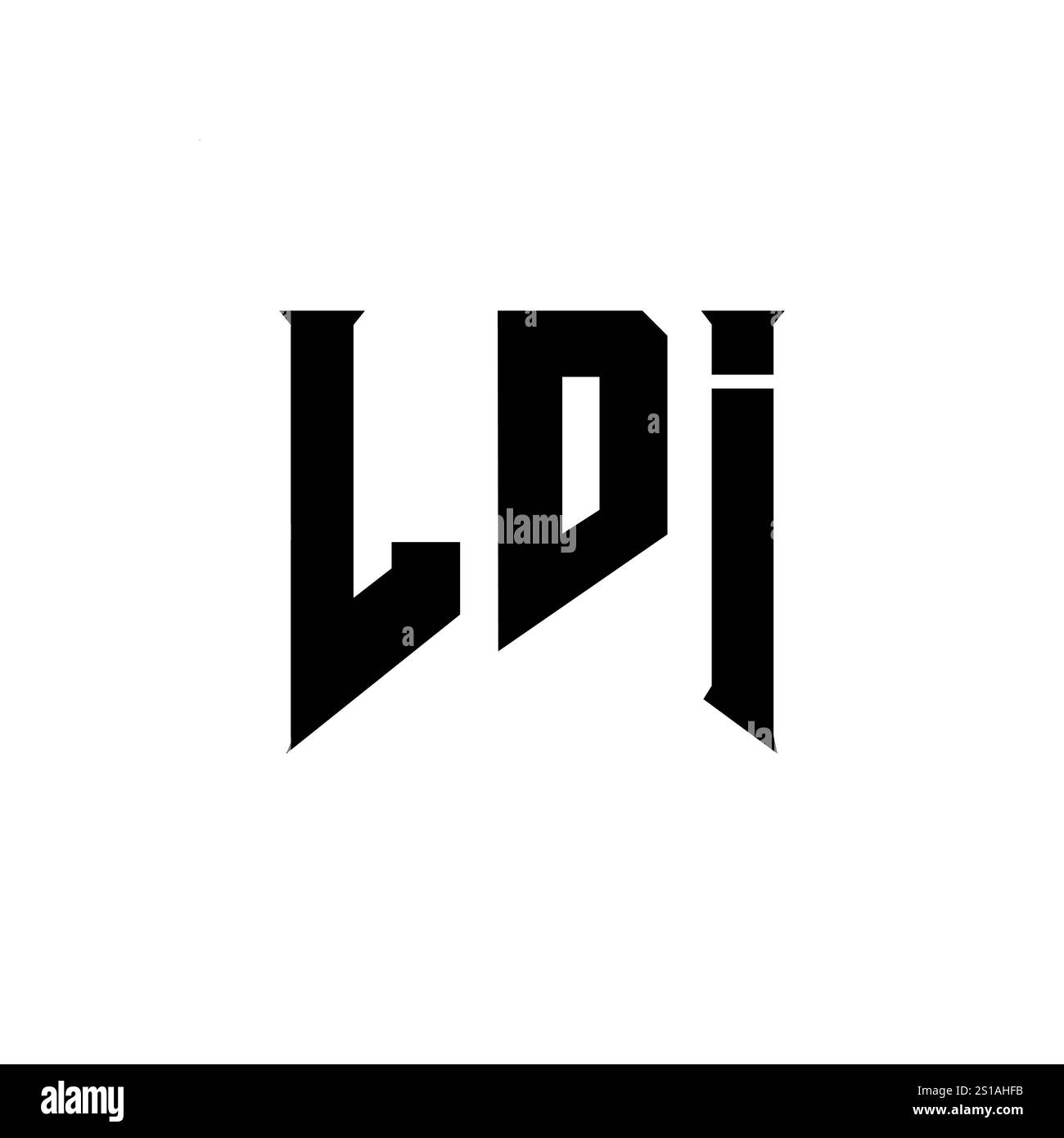 LDI letter logo design for technology company. LDI logo design black ...